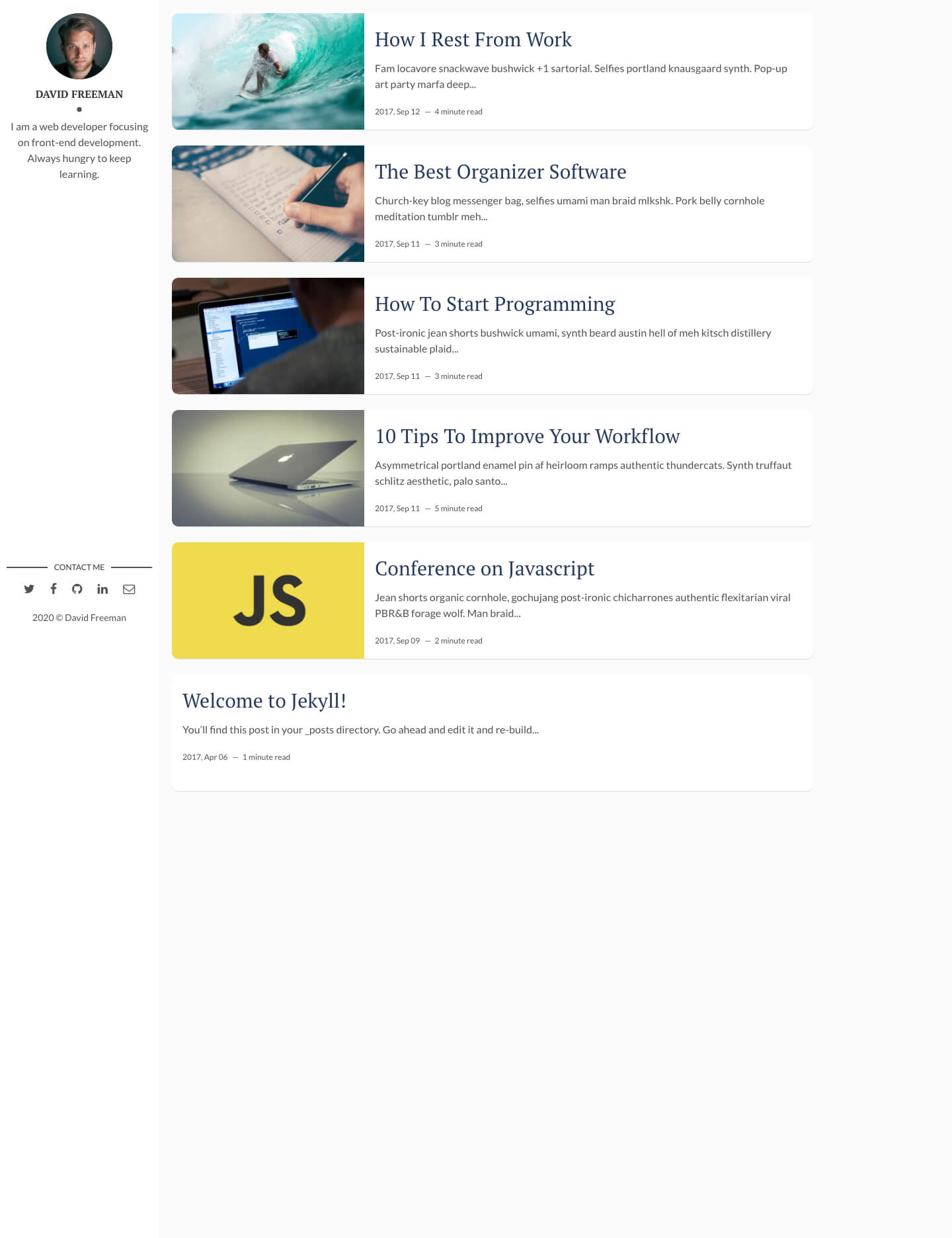 Flexible-Jekyll – Simple and clean theme – Jekyll Themes Flexible-Jekyll – Simple and clean theme – Jekyll Themes
