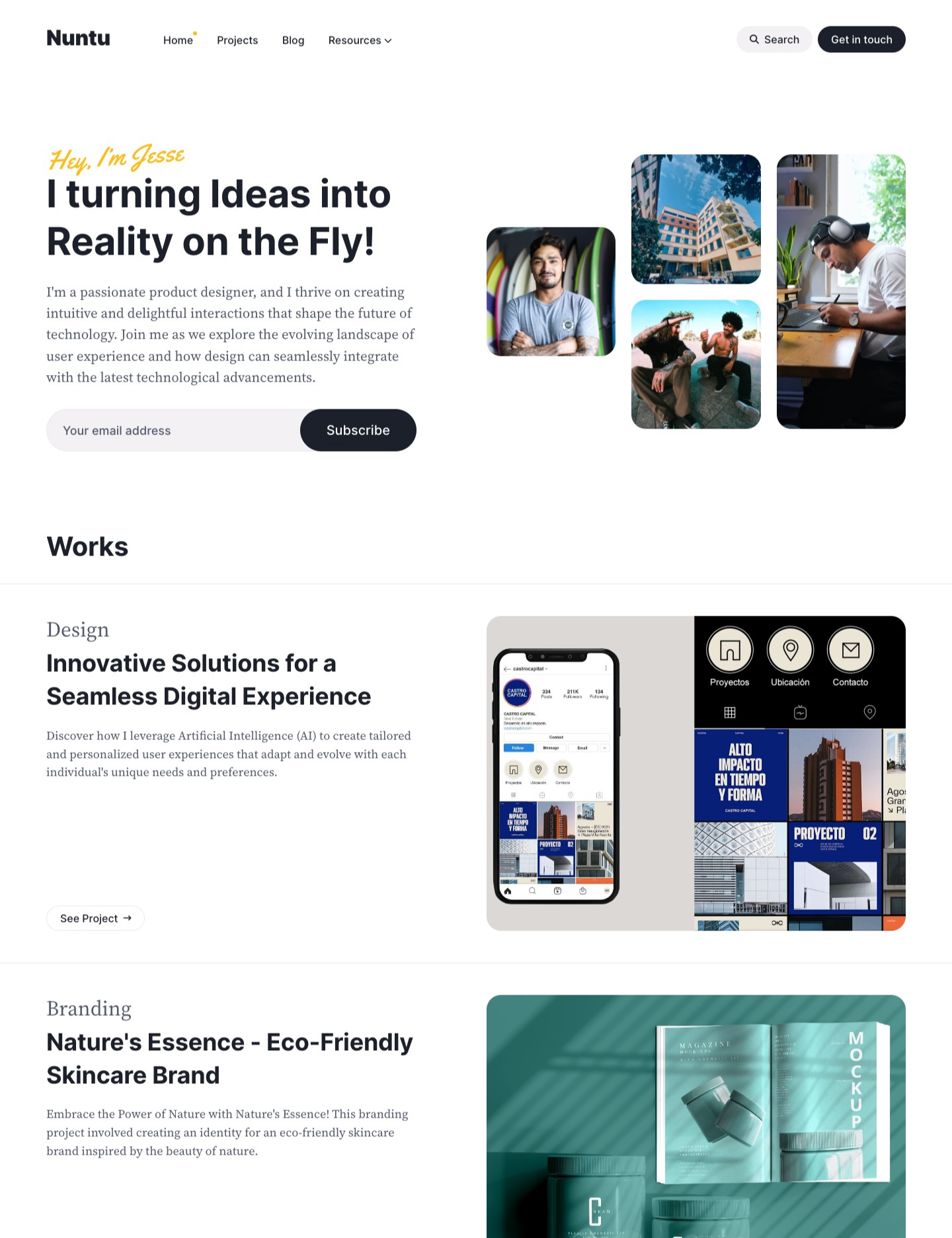 Nuntu – An impressive, creative portfolio theme – Jekyll Themes Nuntu – An impressive, creative portfolio theme – Jekyll Themes