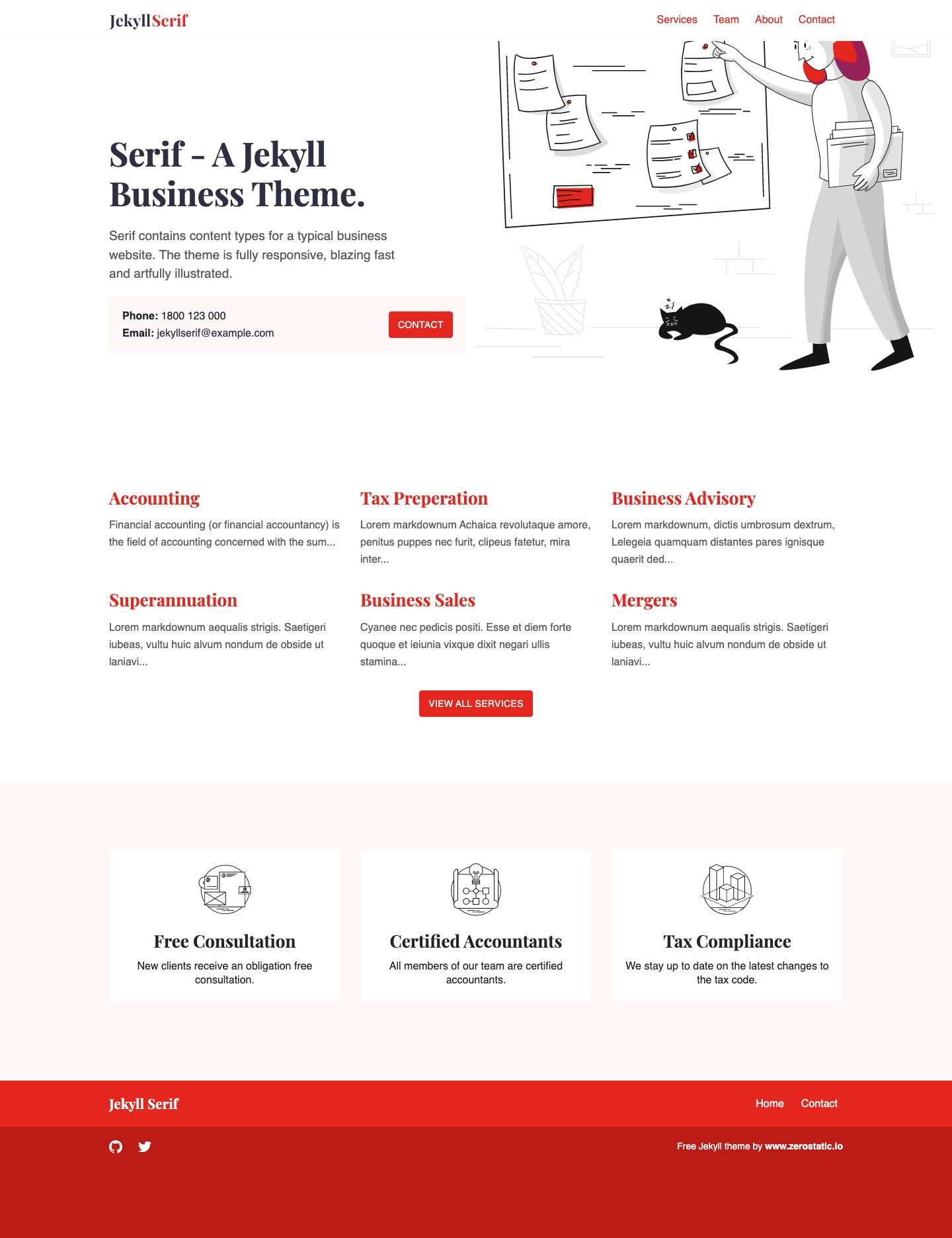 Serif – Beautiful small business theme – Jekyll Themes Serif – Beautiful small business theme – Jekyll Themes