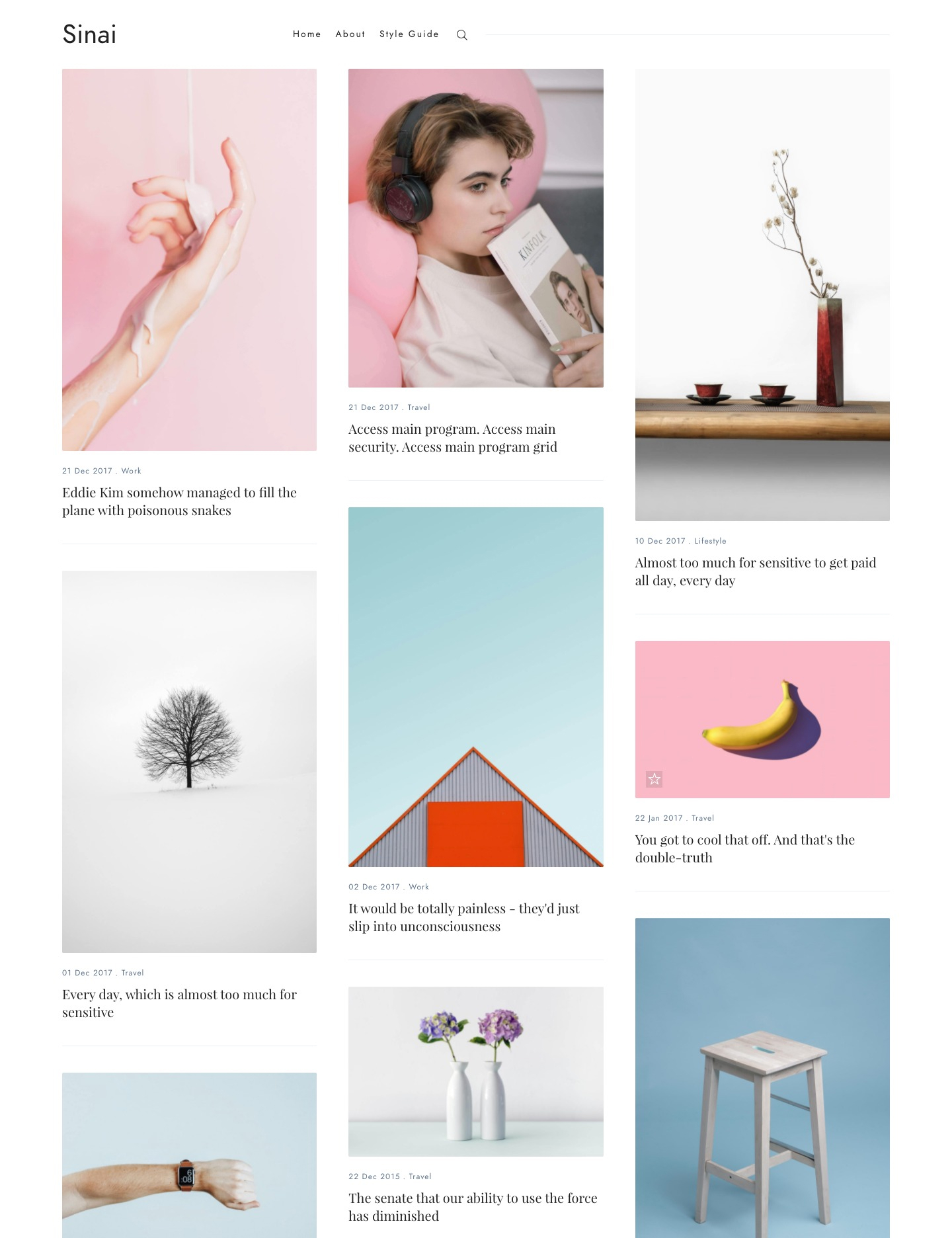 Sinai – Minimal magazine-style theme – Jekyll Themes Sinai – Minimal magazine-style theme – Jekyll Themes